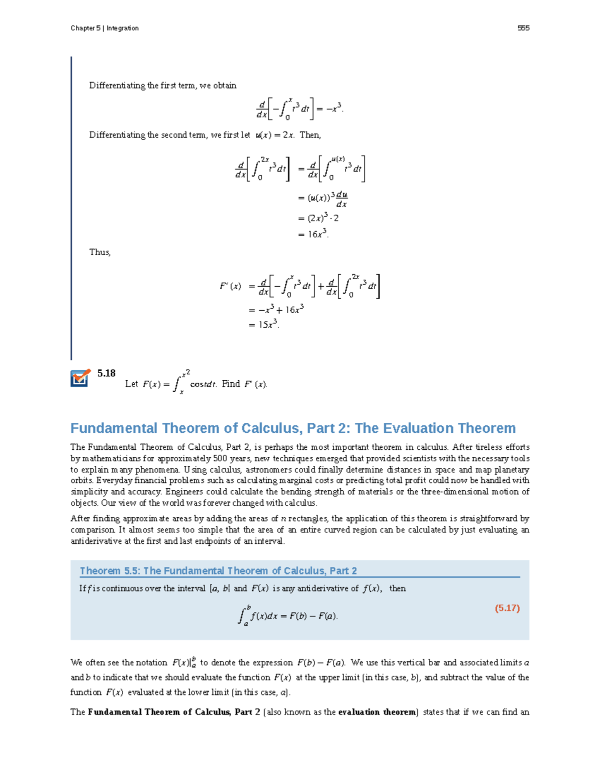 Chapter 5: Integration and the Fundamental Theorem of Calculus (Calc 1 ...
