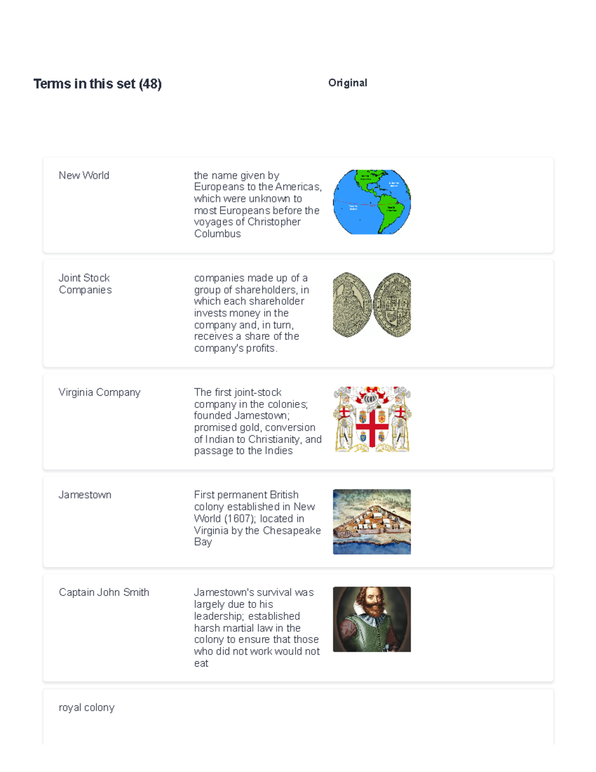 Apush Period 1 Key Terms Flashcards - Terms in this set (48) Original ...