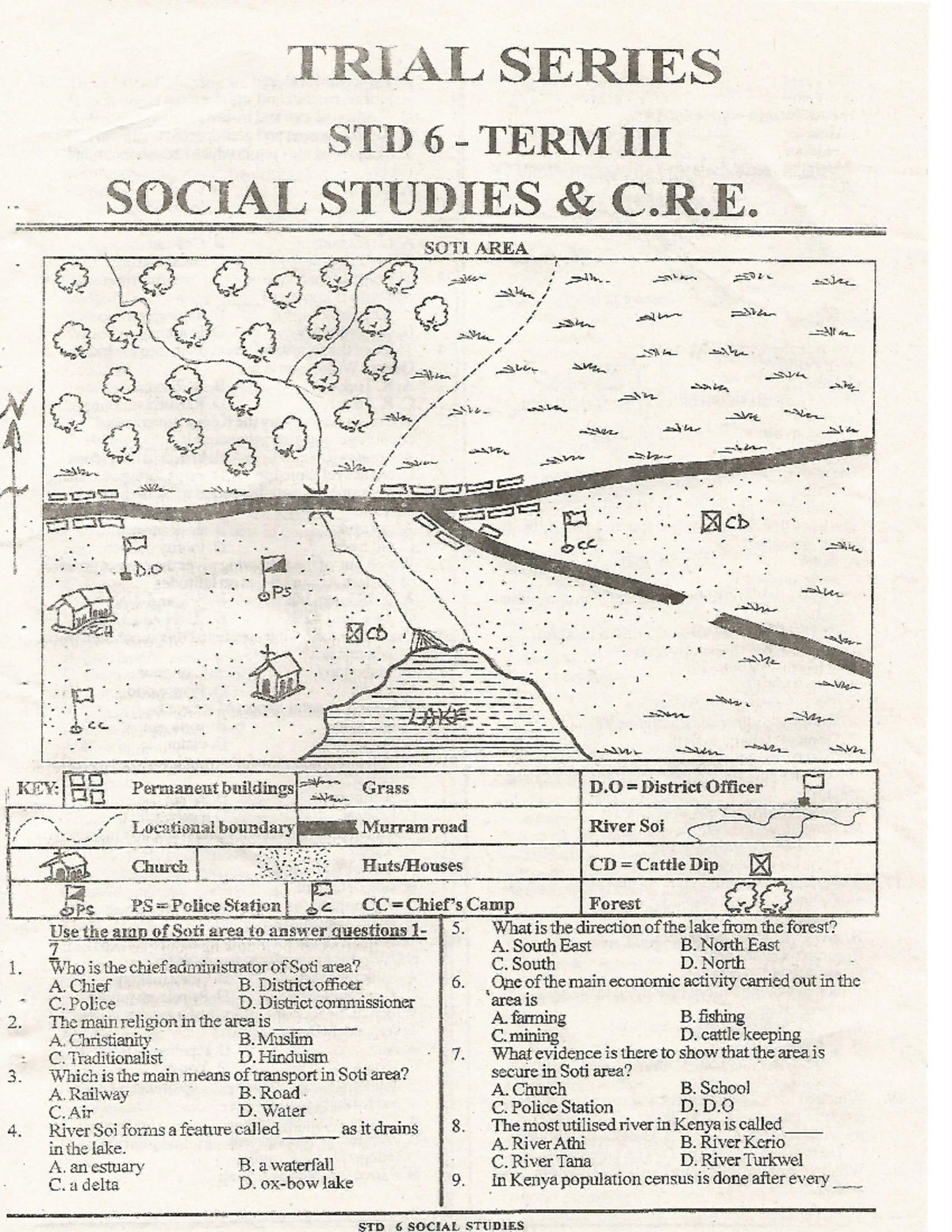 STD 6 EXAM 2 Social Studies Questions and Answers - Studocu