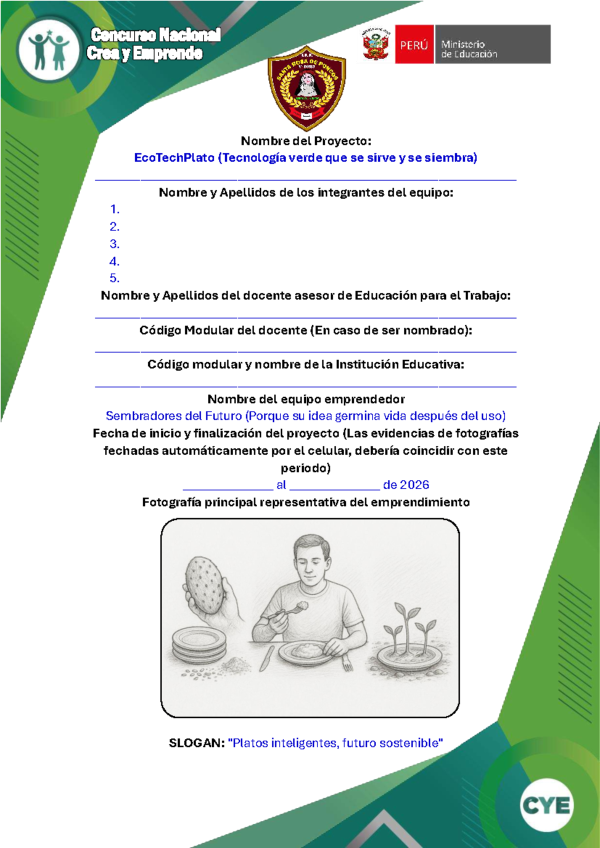 Proyecto EcoTechPlato: Innovación en Platos Ecológicos y Germinables ...