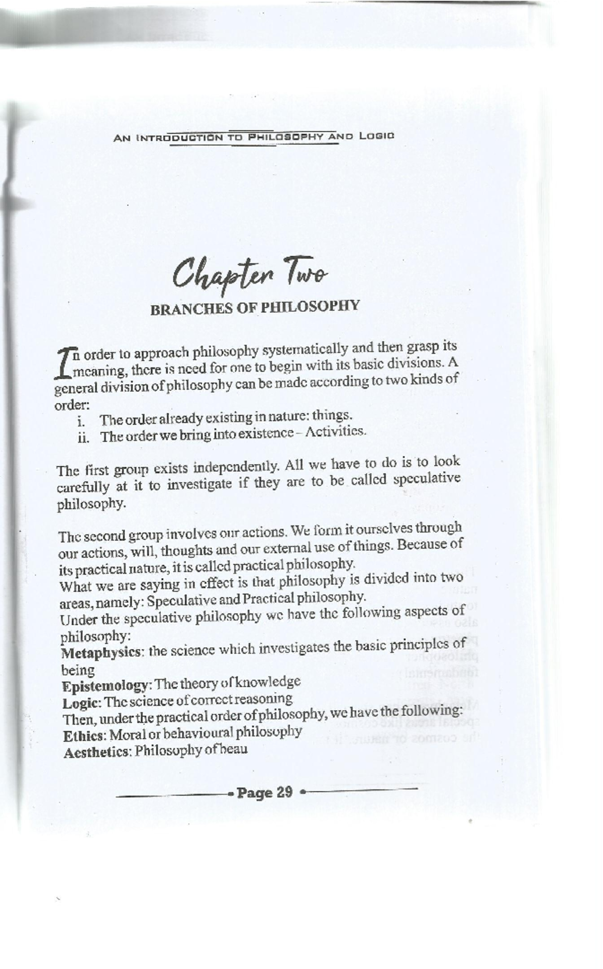 Philosophy Notes: Exploring the Branches of Philosophy (PHIL 101) - Studocu
