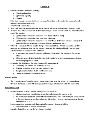 CRW1501 Study Guide Notes - Introduction to Criminal Law Study Guide ...
