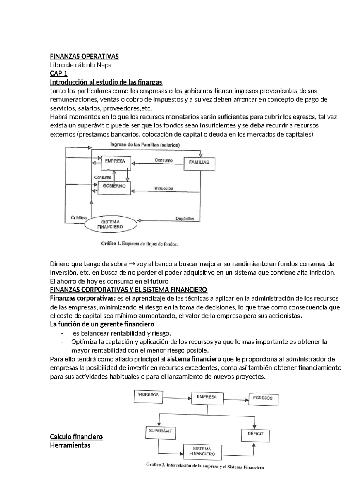 Apuntes Finanzas Operativas: Conceptos Clave y Cálculos Financieros ...