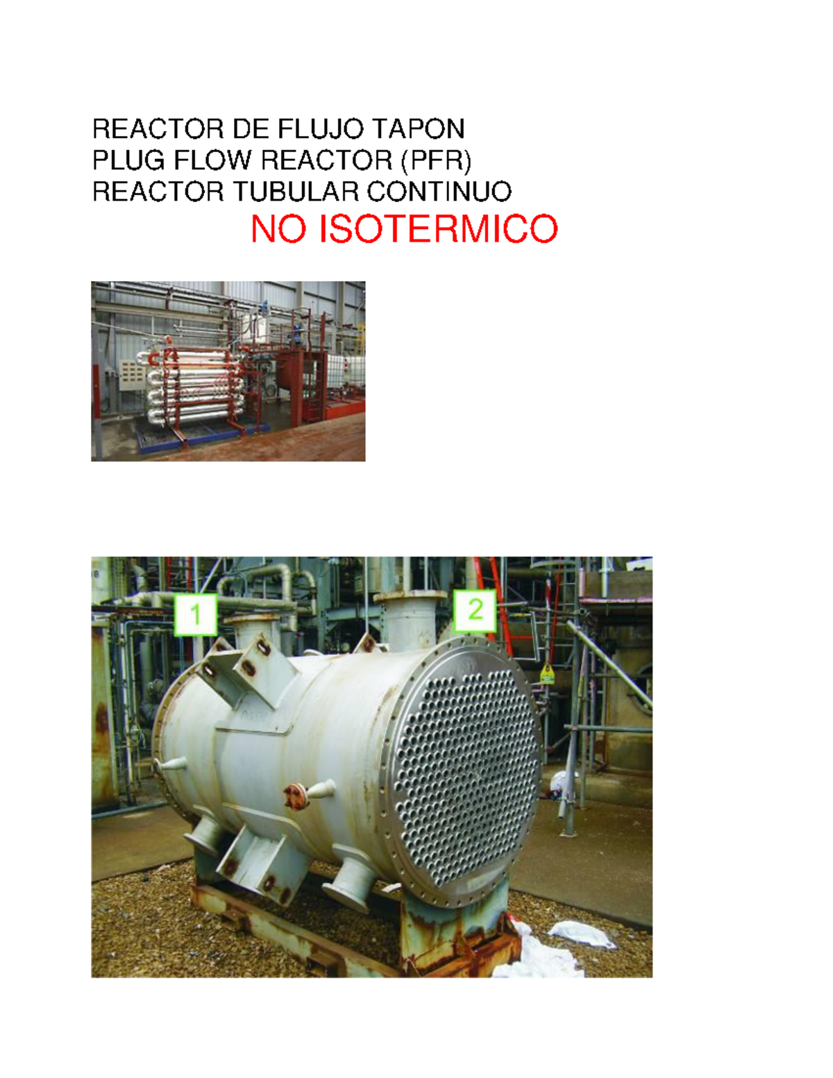 3. PFR NO Isotermico (NO Adiabatico) - REACTOR DE FLUJO TAPON PLUG FLOW ...
