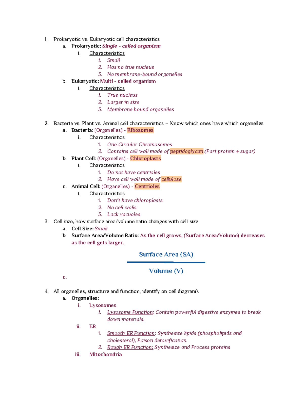 BIO 120 AA Exam #02 Comprehensive Study Guide on Cell Biology Concepts ...