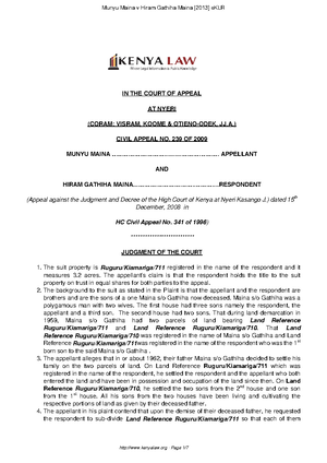 Form-LRA-39 - Form LRA-39 (r. 56(1)) REPUBLIC OF KENYA THE LAND ...