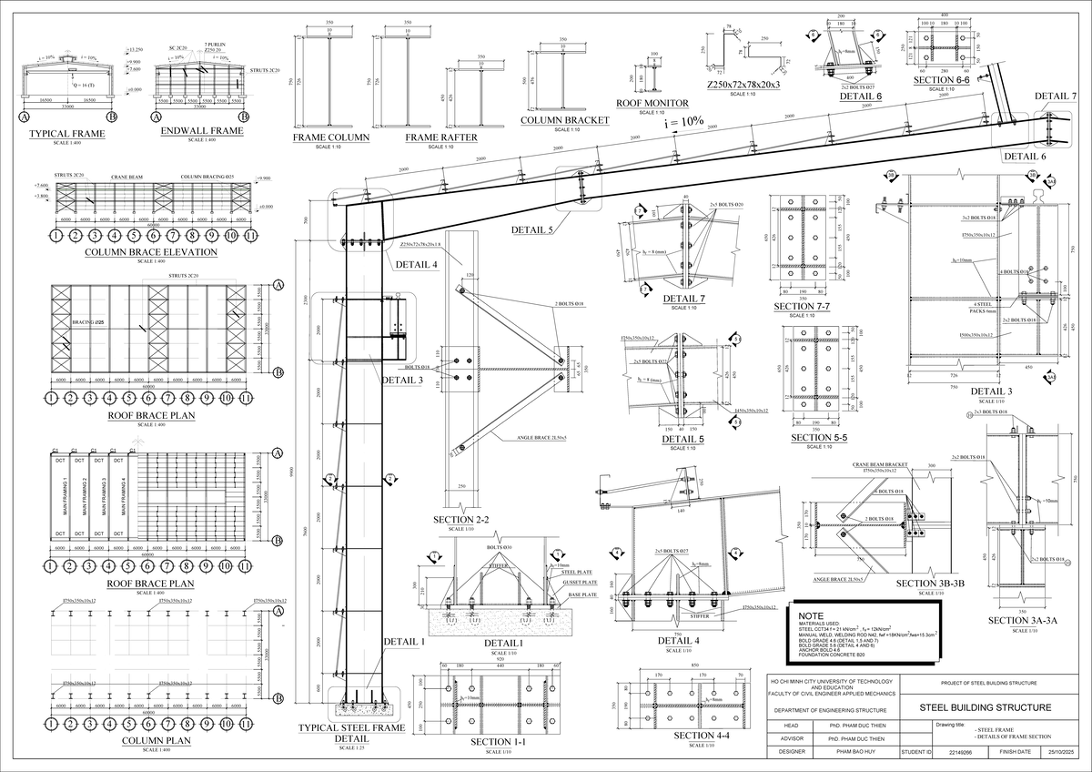 PBH KCT 2 - Steel Frame Structure Details and Drawings - Studocu