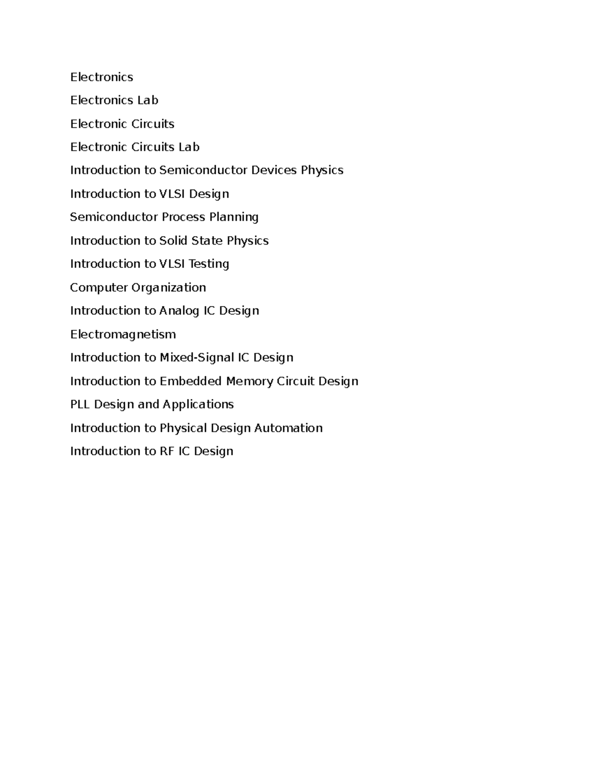 New Microsoft Word Document - Electronics Electronics Lab Electronic Circuits Electronic ...