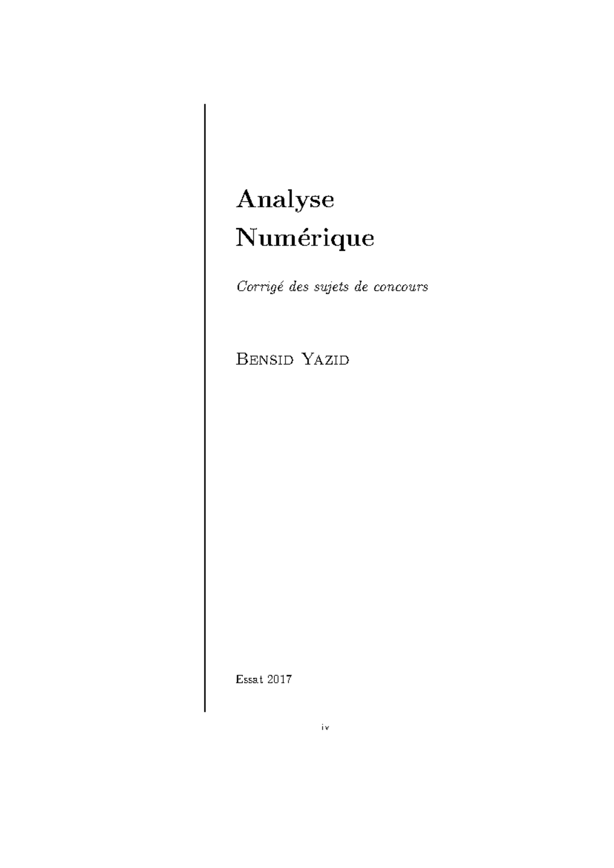 Corrigé des concours d'Analyse Numérique (2011-2016) - Studocu