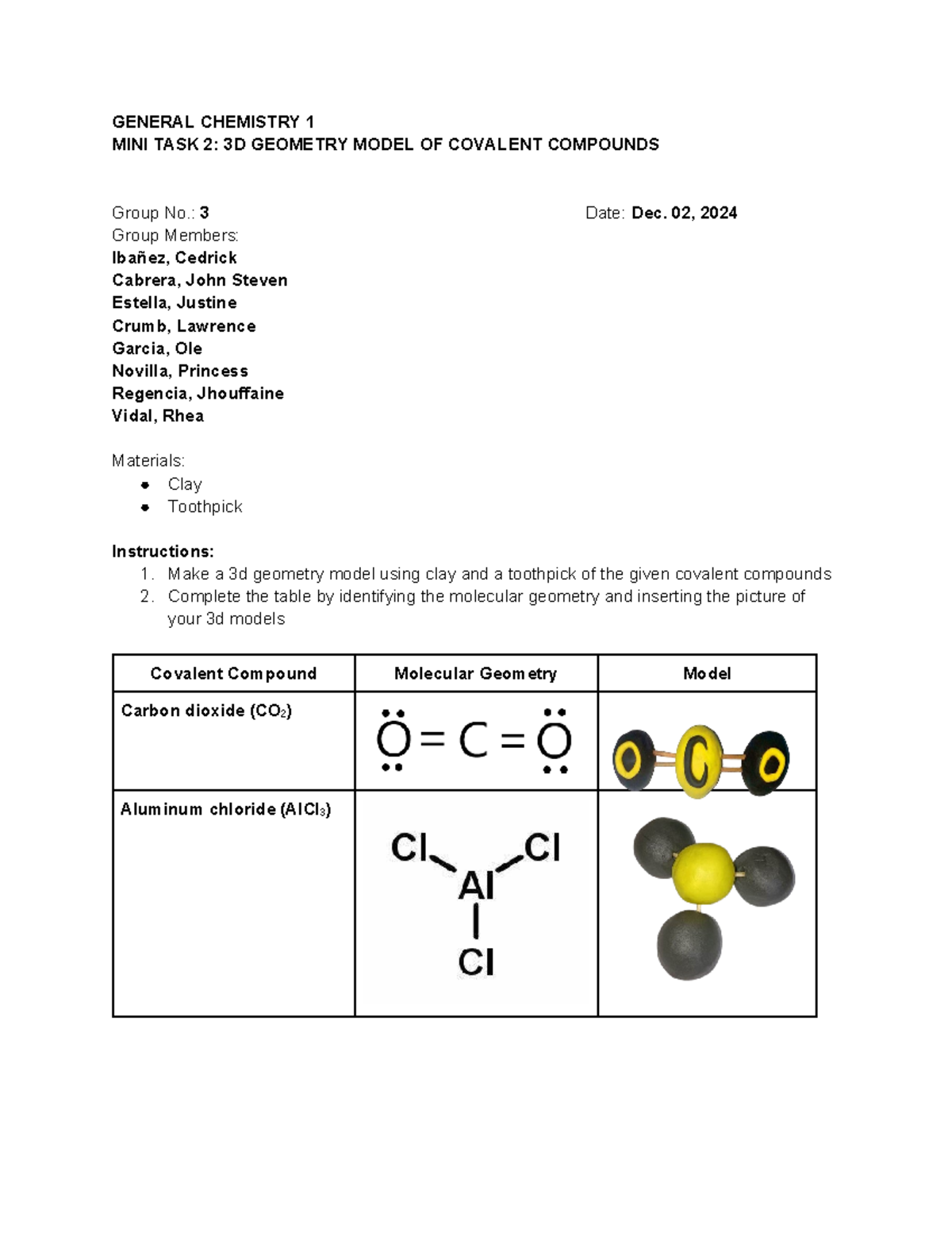 Minitask 2 Group-3 - Work immersion mini task - GENERAL CHEMISTRY 1 ...