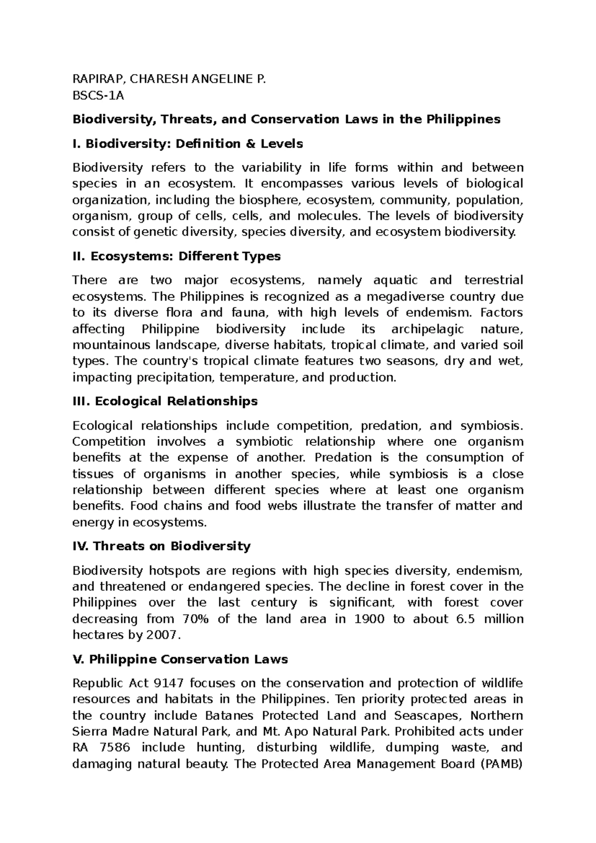 BARCO Monthly Report for Barangay Road Clearing Operations 2024 - Studocu