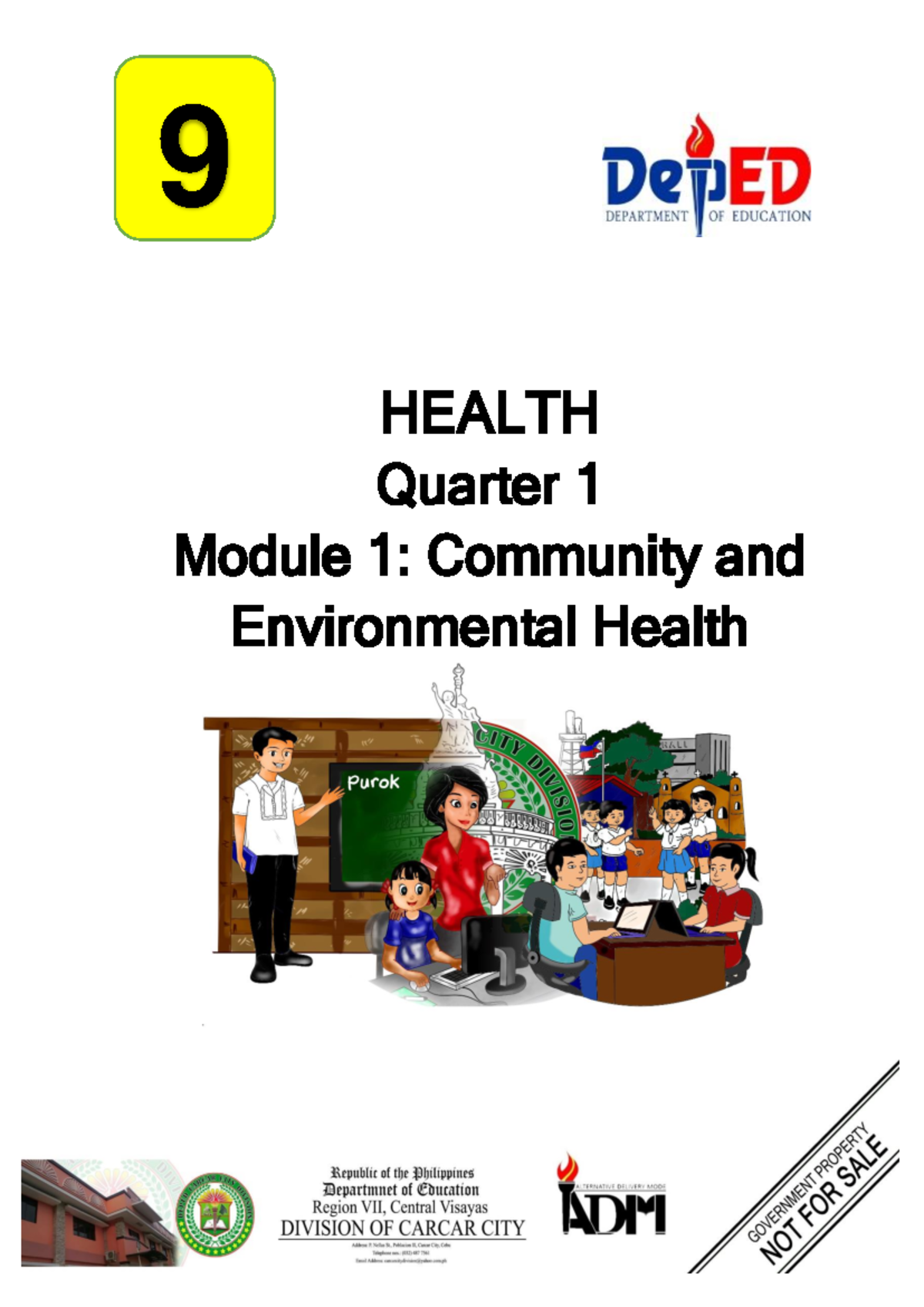 Health 9 Q1 Module 1: Community & Environmental Health Guide - Studocu