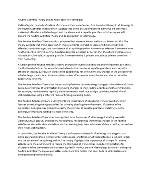 Deviant Place Theory - In this essay, we will explore the Deviant Place ...