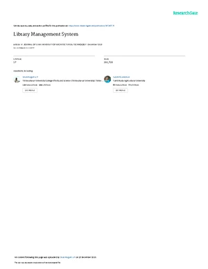 Library Management System SRS - Software Requirements Specification for ...