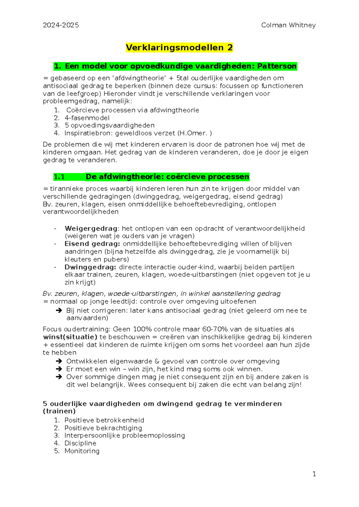 VKM2 samenvatting - Verklaringsmodellen 2 1. Een model voor ...