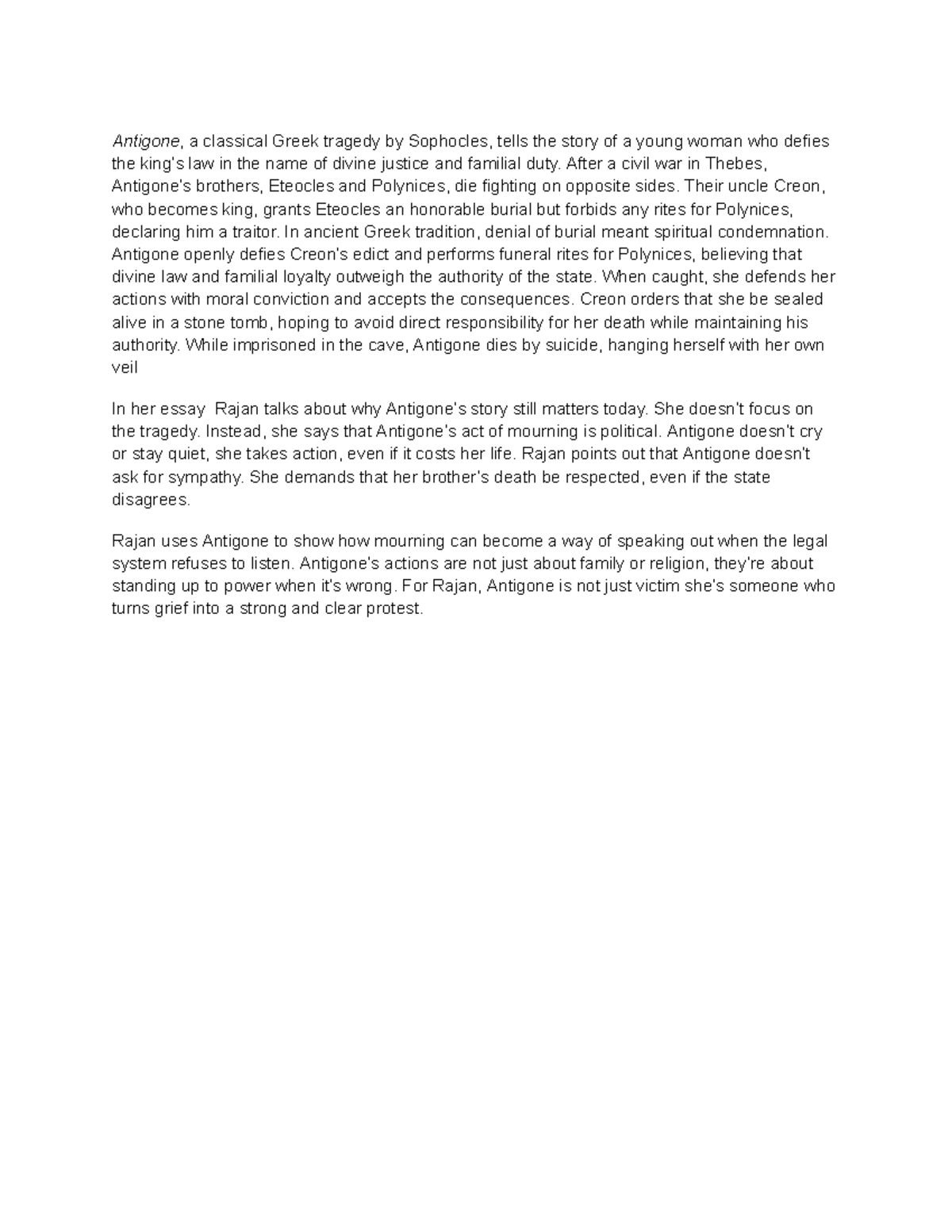 Antigone background: exploring themes of justice and defiance in ...