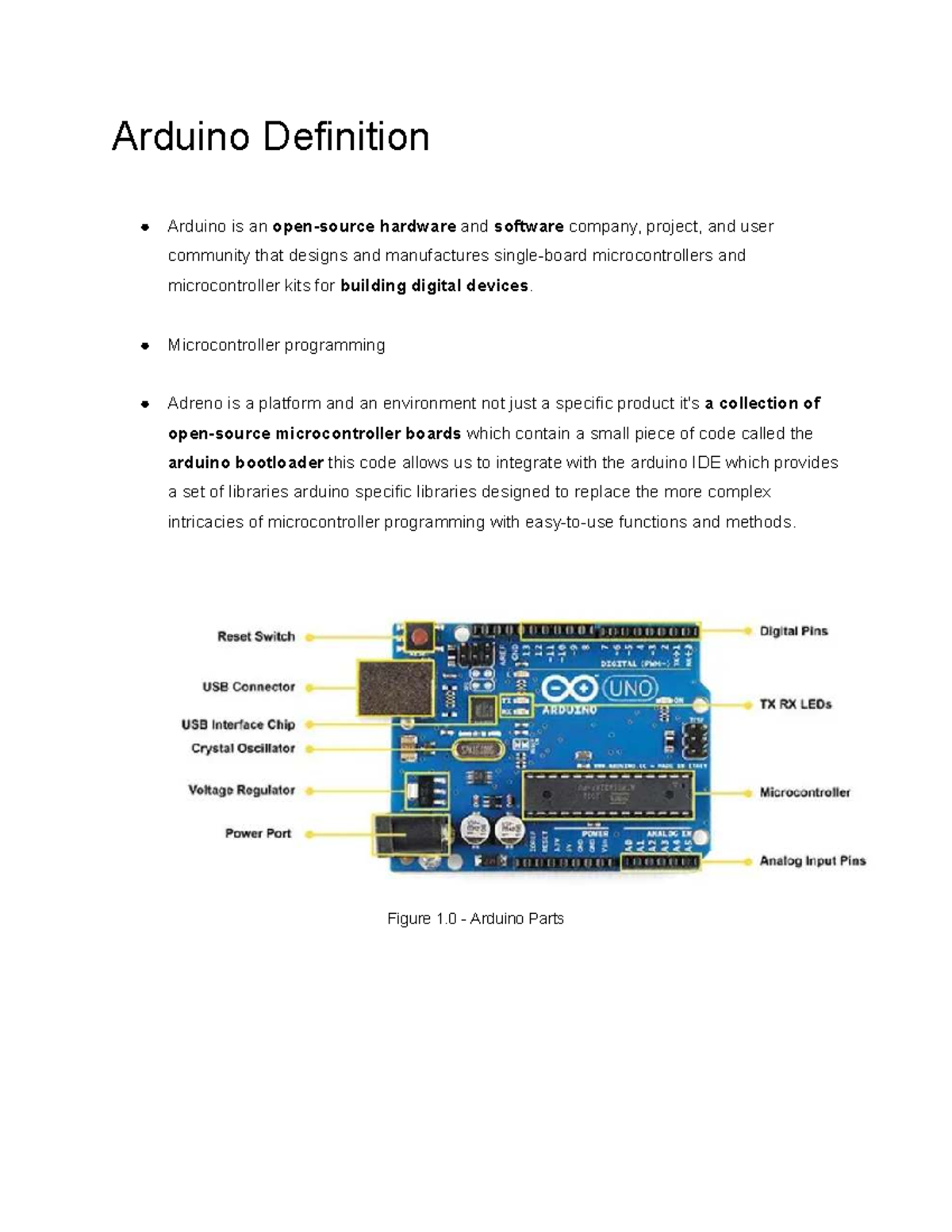 Arduino Notes 1 - Tech: Understanding Microcontrollers and IDE - Studocu