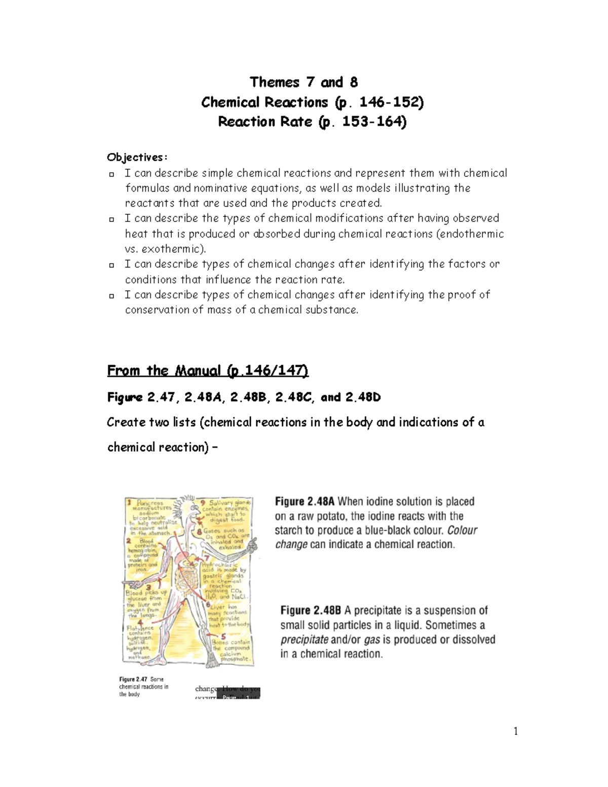 Theme 7 & 8 - Key Notes on Chemical Reactions and Rates - Studocu