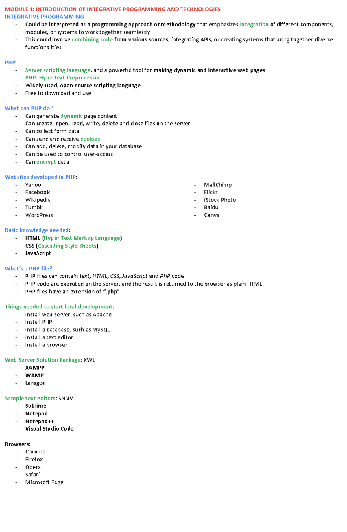 IP 1 and 2 - Reviewer - MODULE 1: INTRODUCTION OF INTEGRATIVE ...