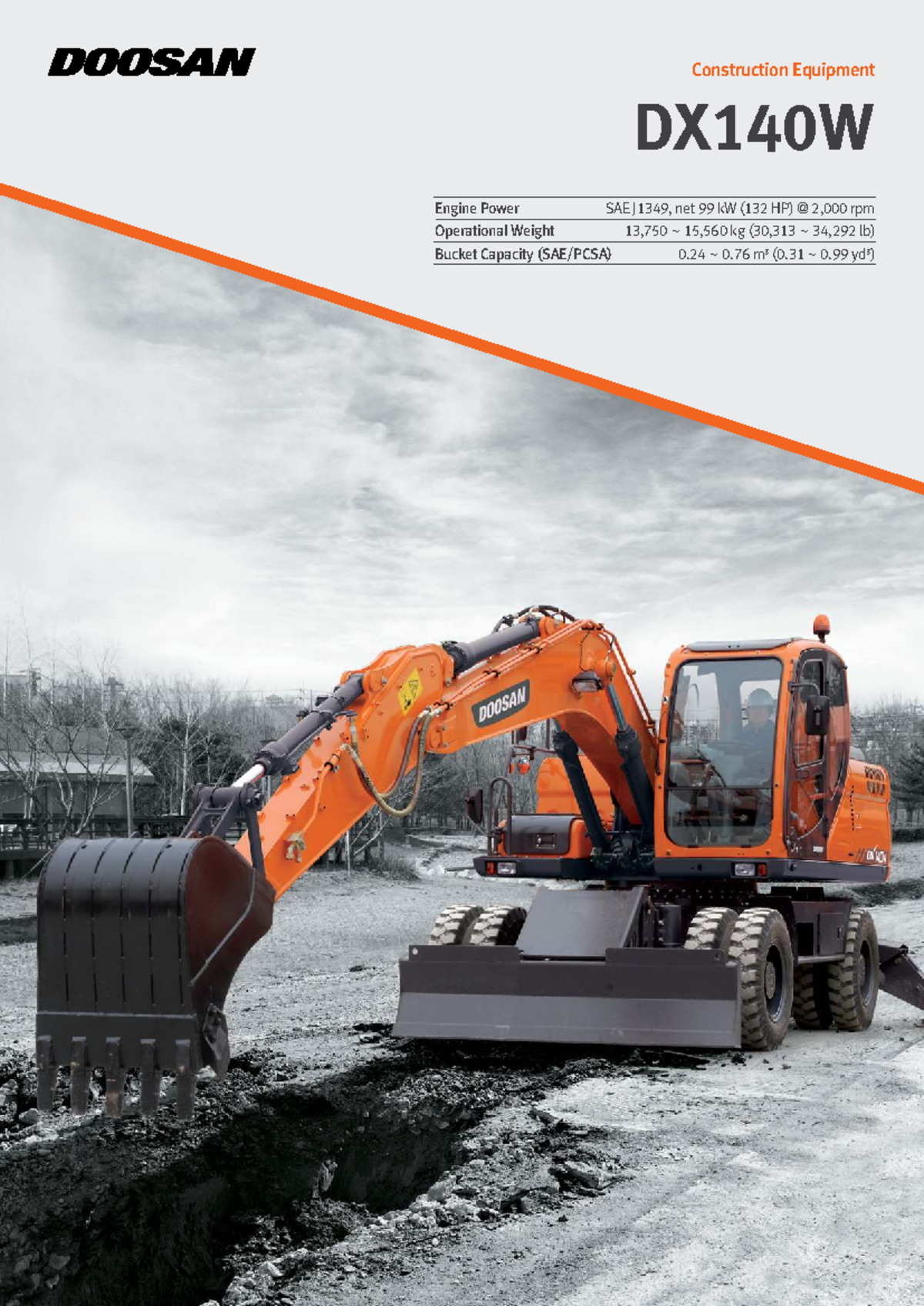 Doosan DX140W Wheel Excavator Overview and Specifications - Studocu
