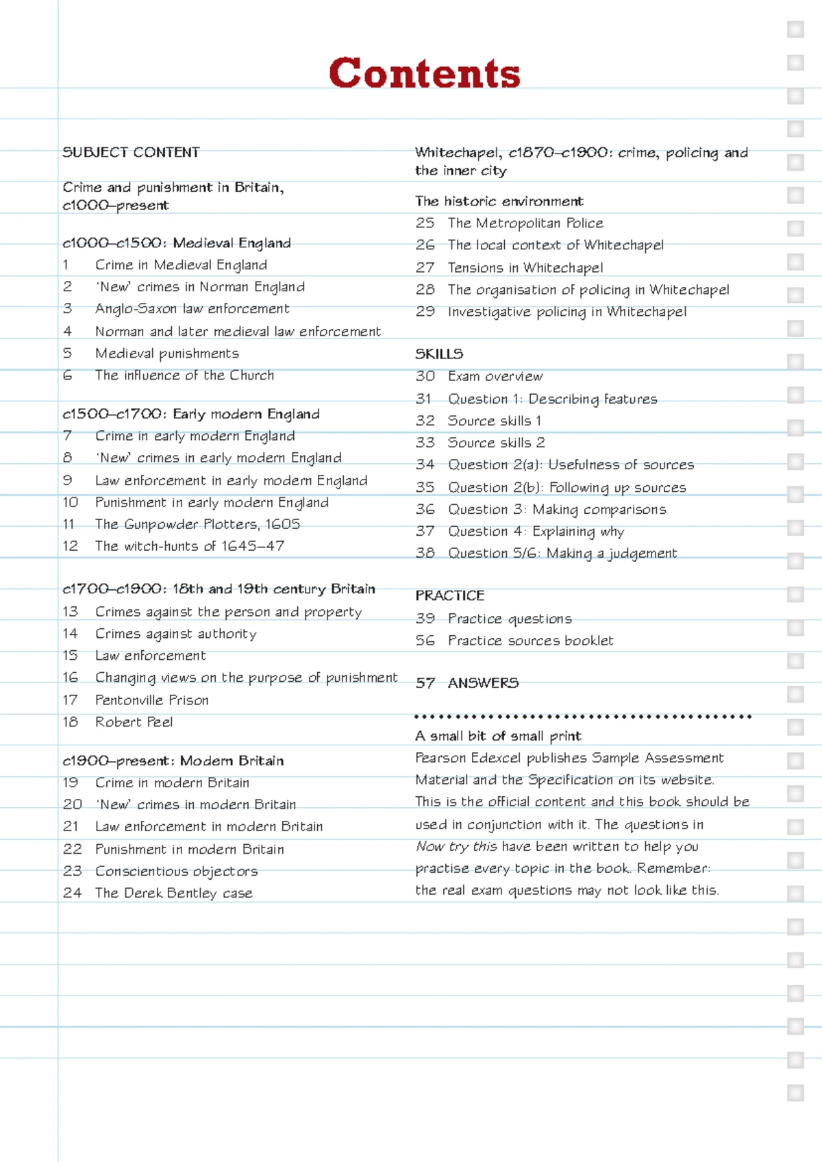 Revise edexcel gcse history crime and punishment revision guide and ...