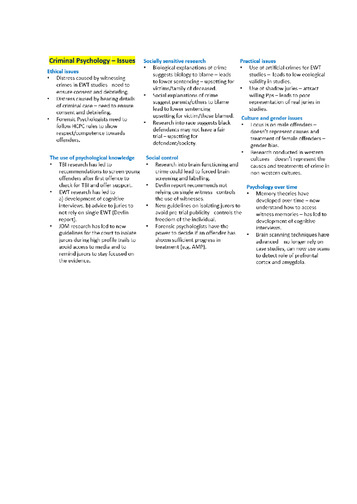 Clinical Psychology: Key Issues and Debates Explained - Studocu