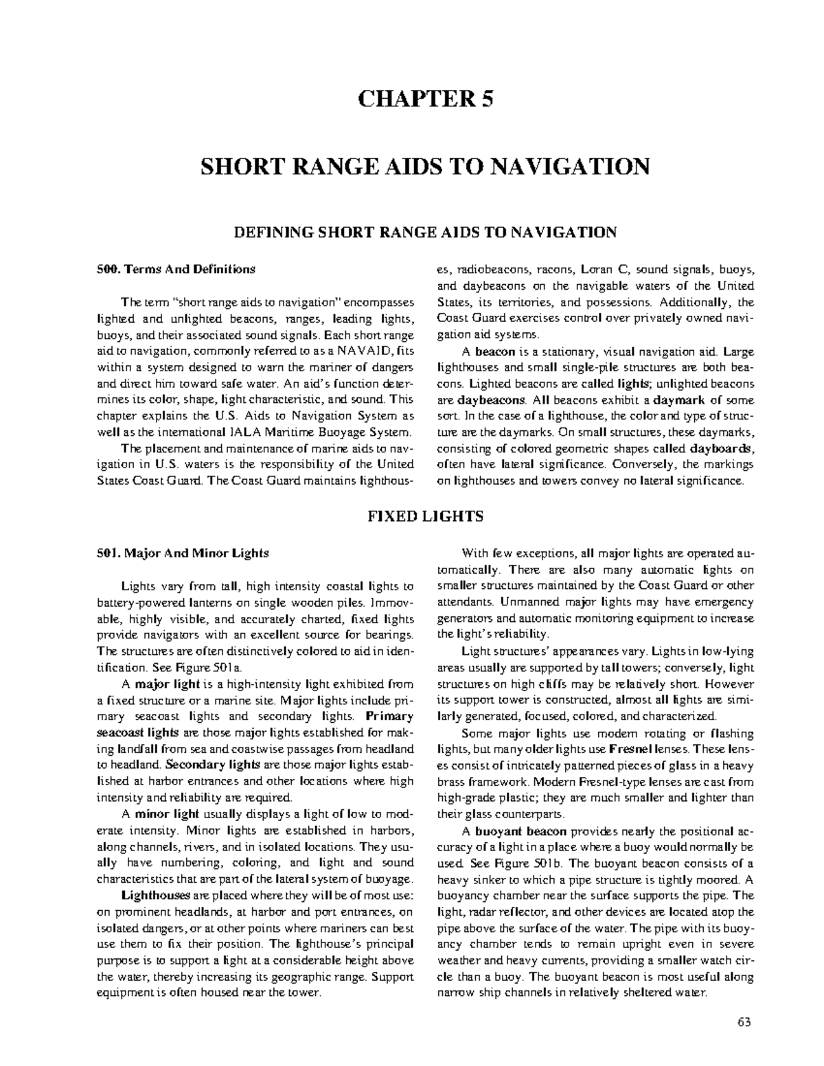 CHAPTER 5: SHORT RANGE AIDS TO NAVIGATION (NAVAID) 500 - Studocu