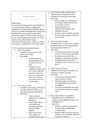 SCSH 1201 Course Packet: Sustainable Development Activities ...