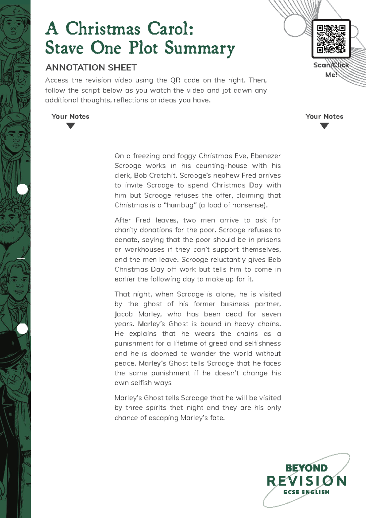 T-E-1667386909-A Christmas Carol Stave 1 Plot Summary & Annotations ...