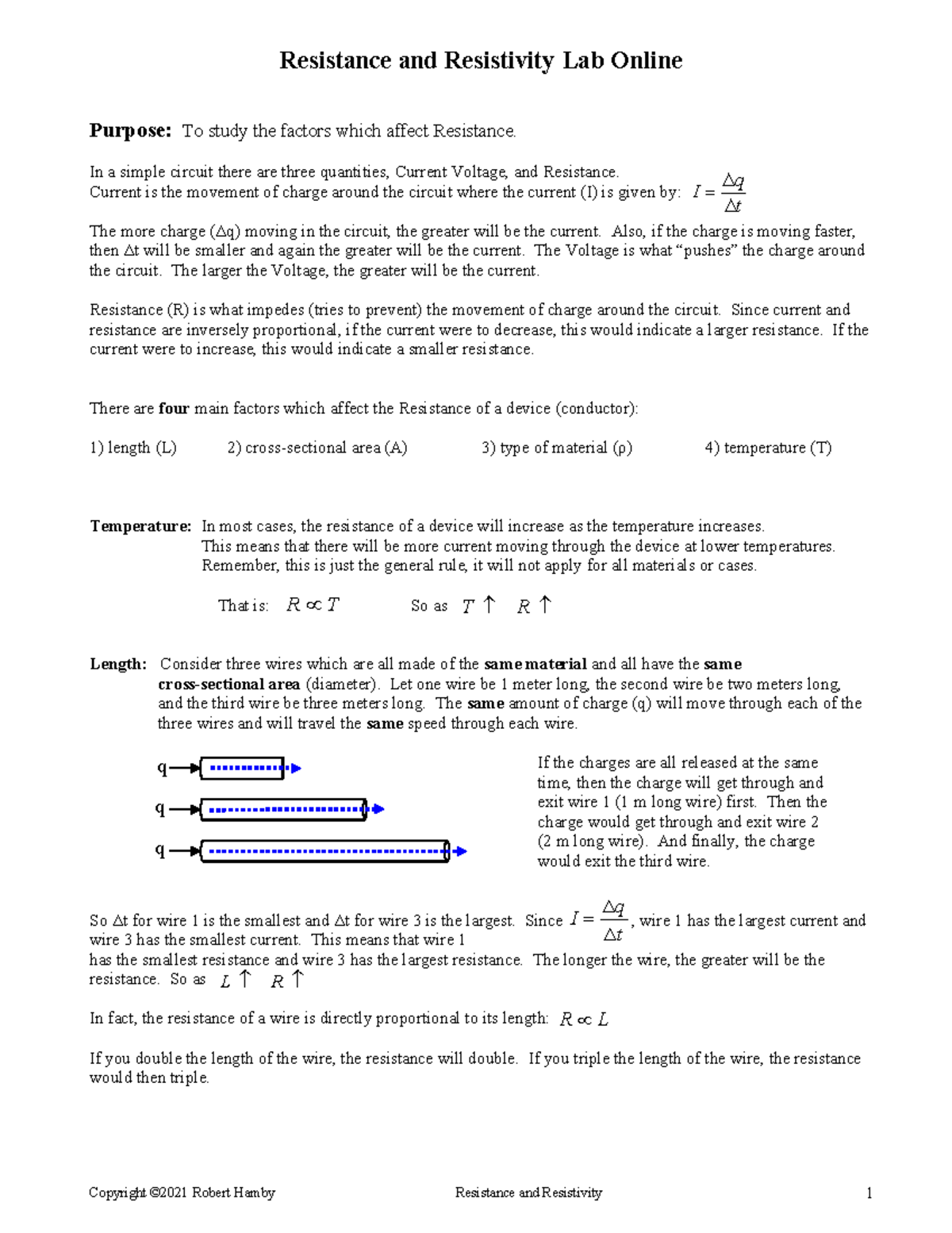 Physics 2 Lab 4: Resistance and Resistivity Analysis - Studocu