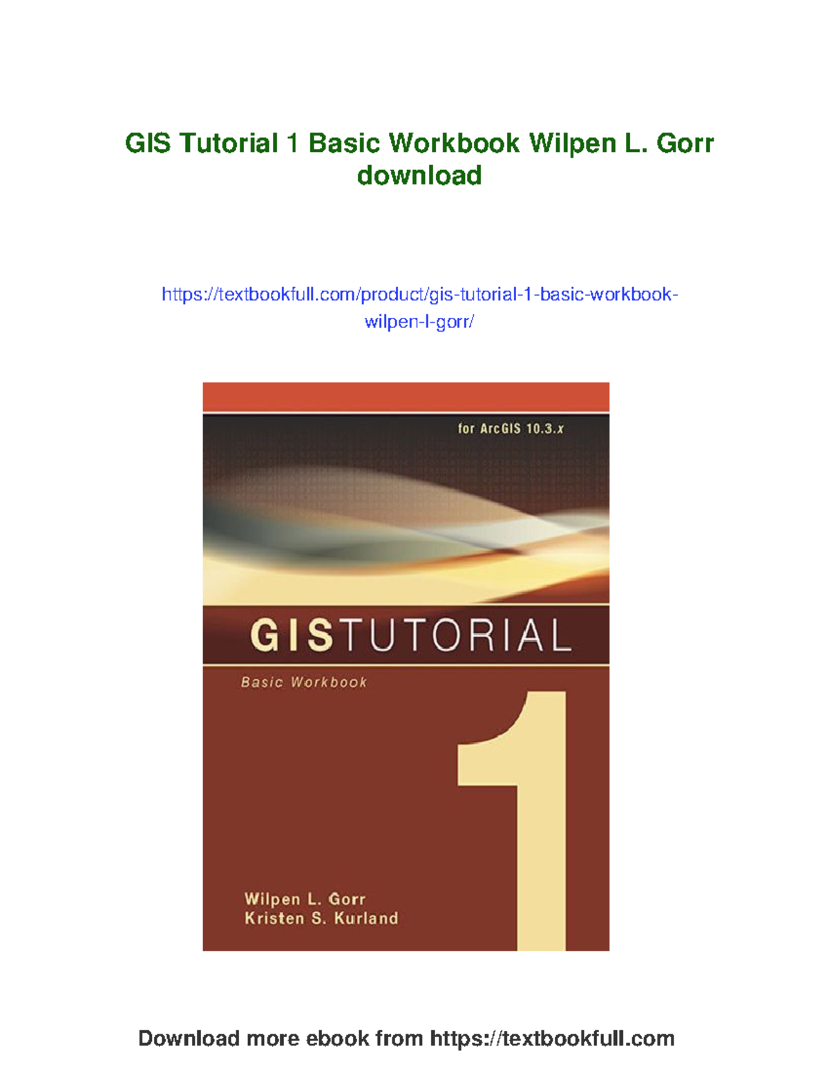 GIS Tutorial 1: Basic Workbook - Essential Exercises for ArcGIS Users - Studocu