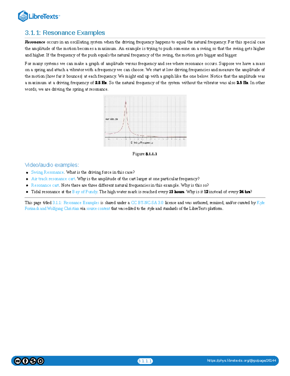 3.1.1: Understanding Resonance in Oscillating Systems - Studocu