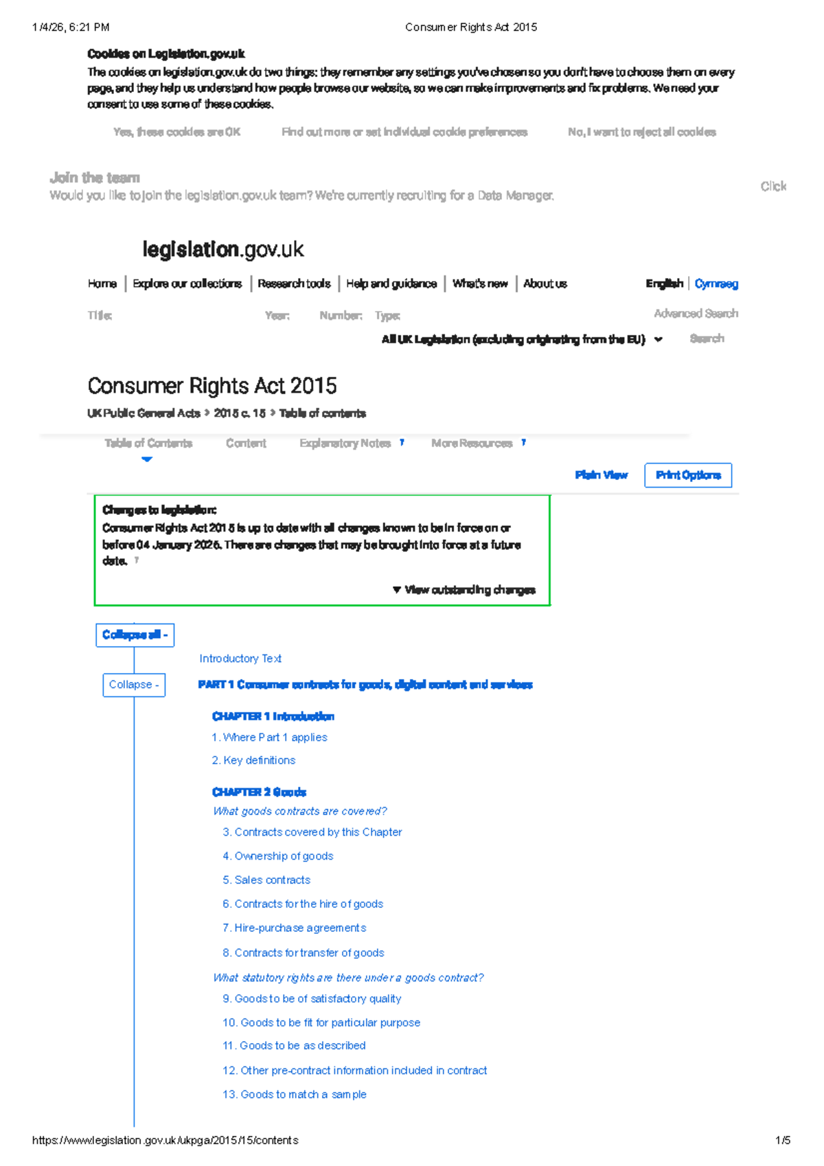 Consumer Rights Act 2015: Comprehensive Overview and Key Provisions ...