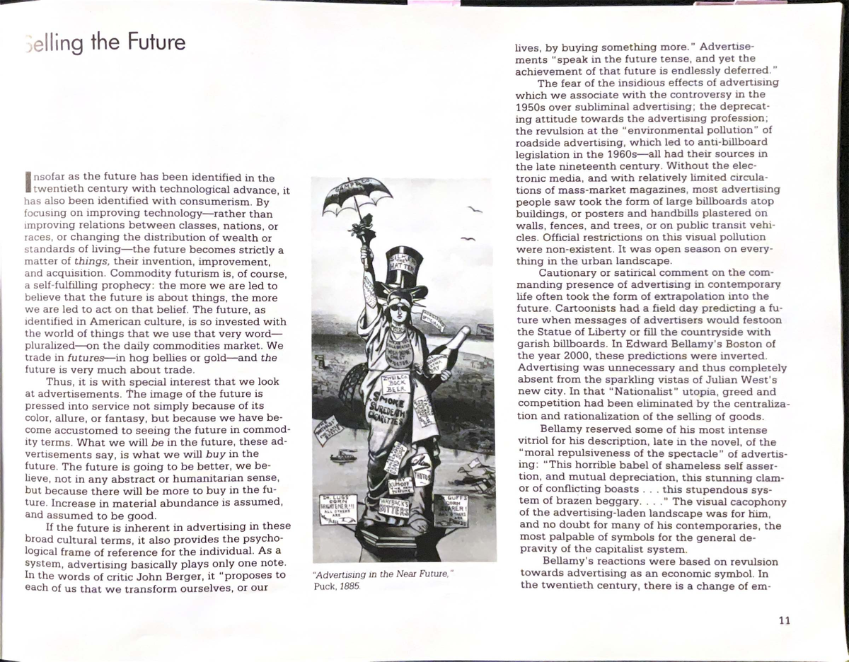 Advertising and the Future: Analyzing Consumerism in American Culture ...