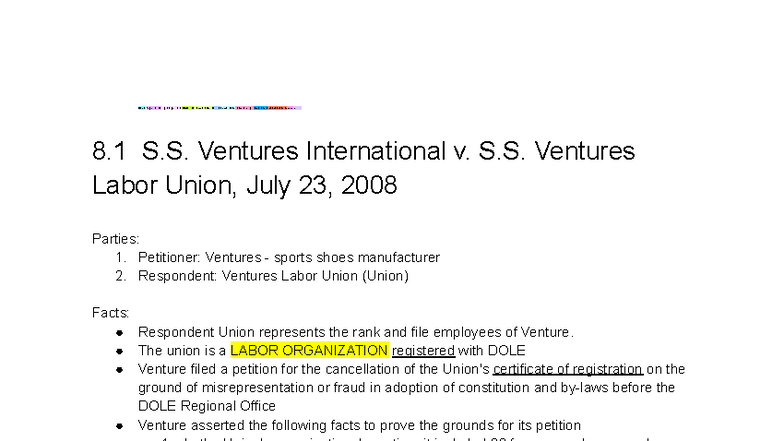 Module 8 Digest Compilation: Key Legal Cases and Rulings - Studocu