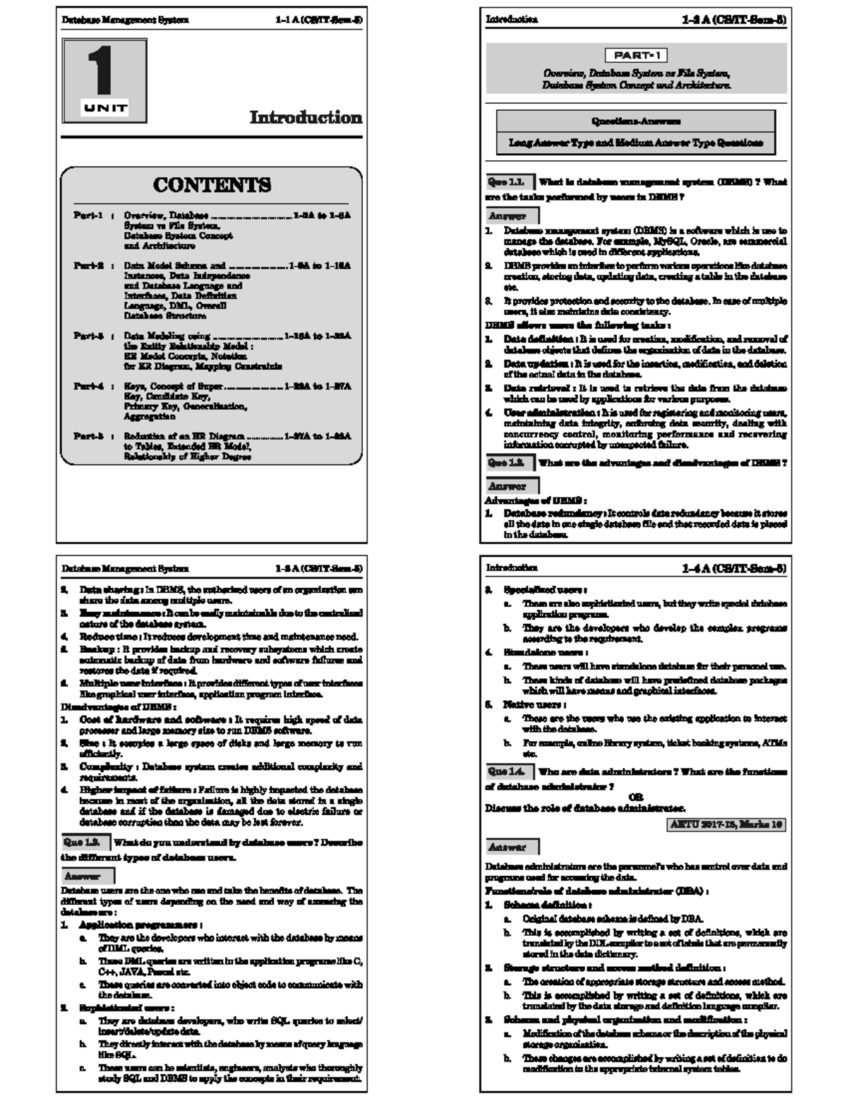 DBMS - Database Management System Overview and Concepts (KCA204) - Studocu