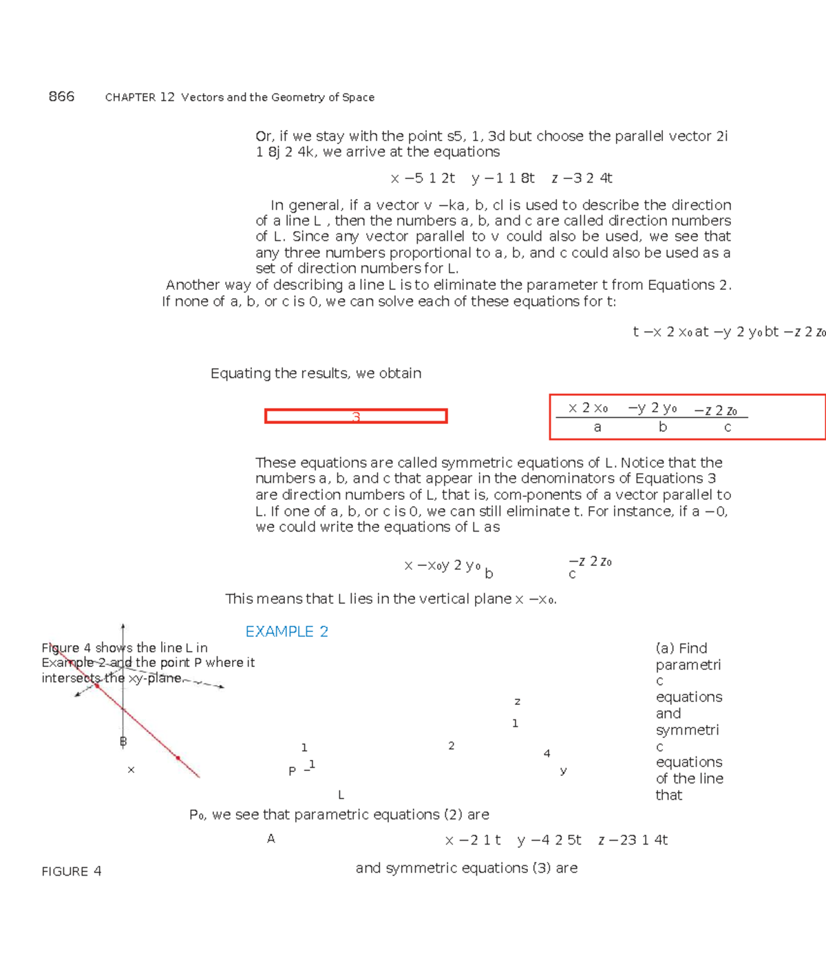 866 CHAPTER 12 Vectors and the Geometry of Space: Lines and Planes ...
