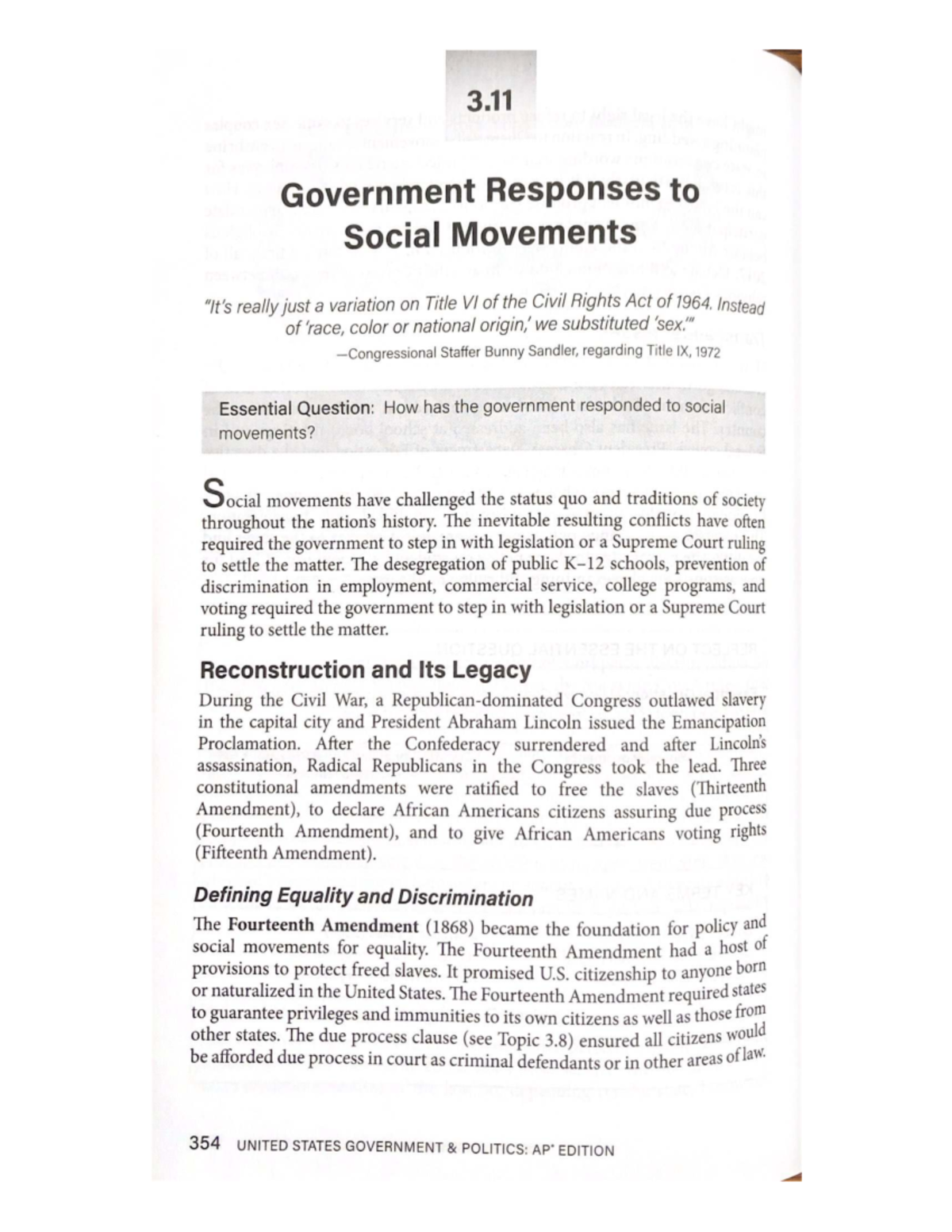 3.11 Government Responses to Social Movements: Analyzing Civil Rights ...