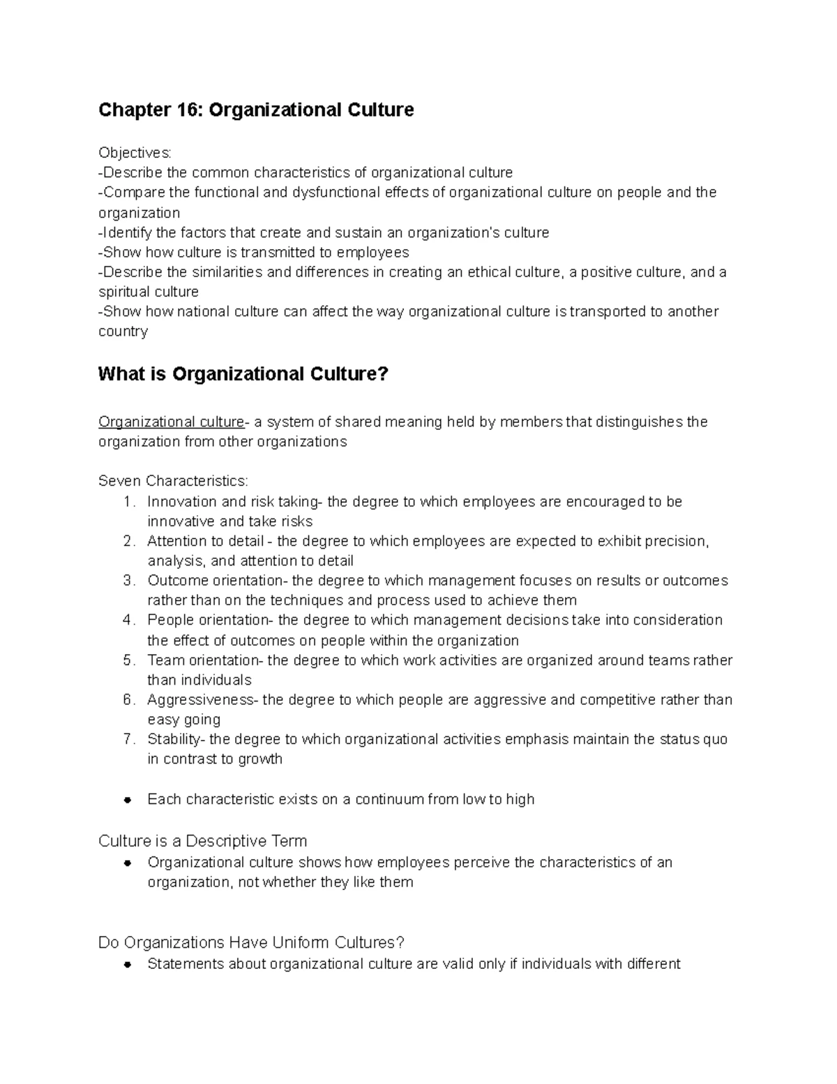 C715 Organizational Behavior Final Exam Study Guide with Q/A - Studocu