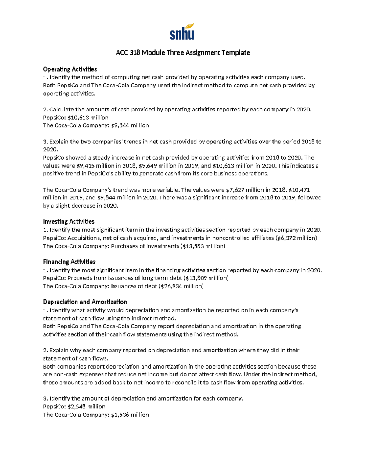 ACC 318 Module Three Assignment - Latosha Bennett - ACC 318 Module ...