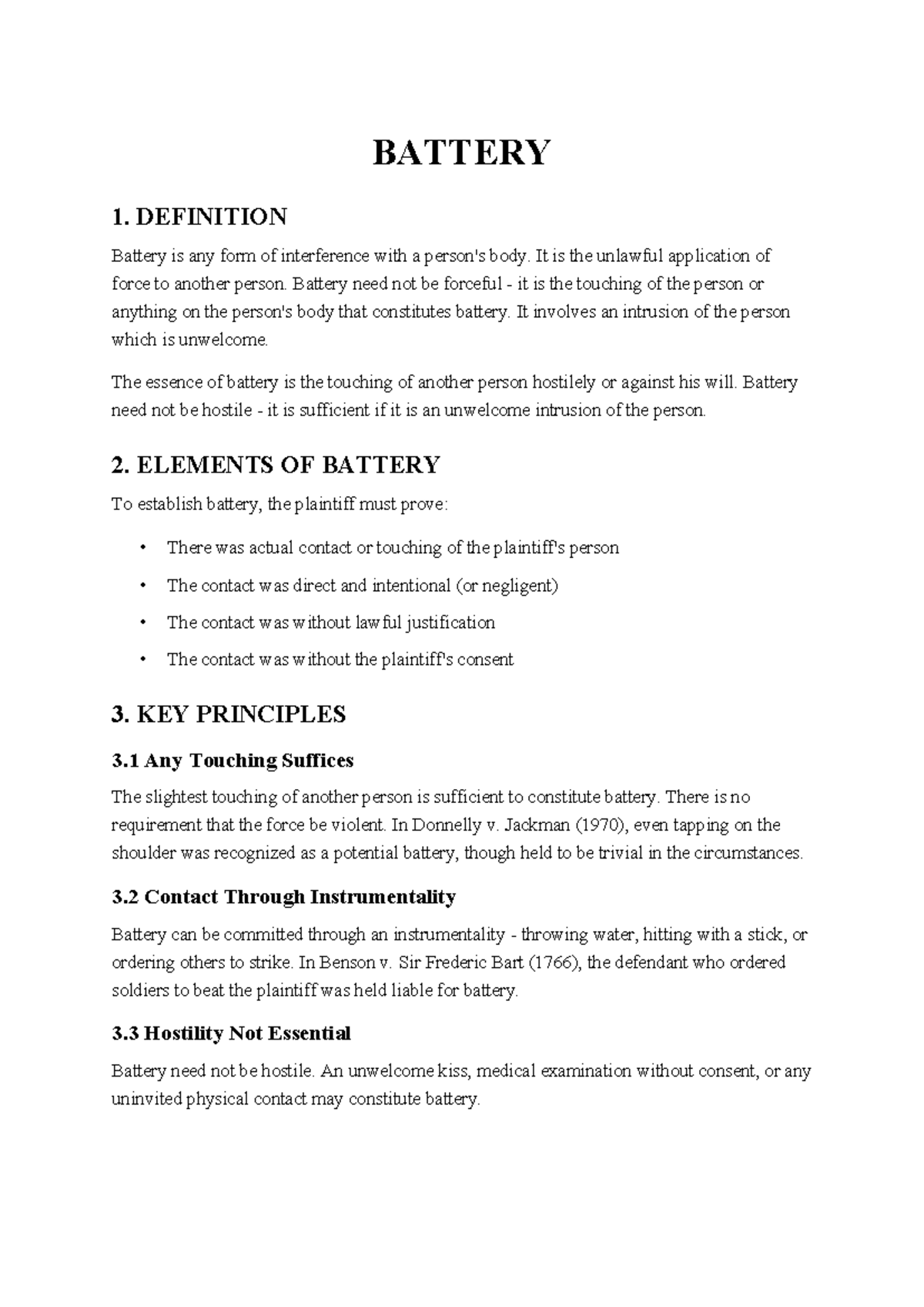 06 Battery - Definition, Elements, and Key Principles - Studocu