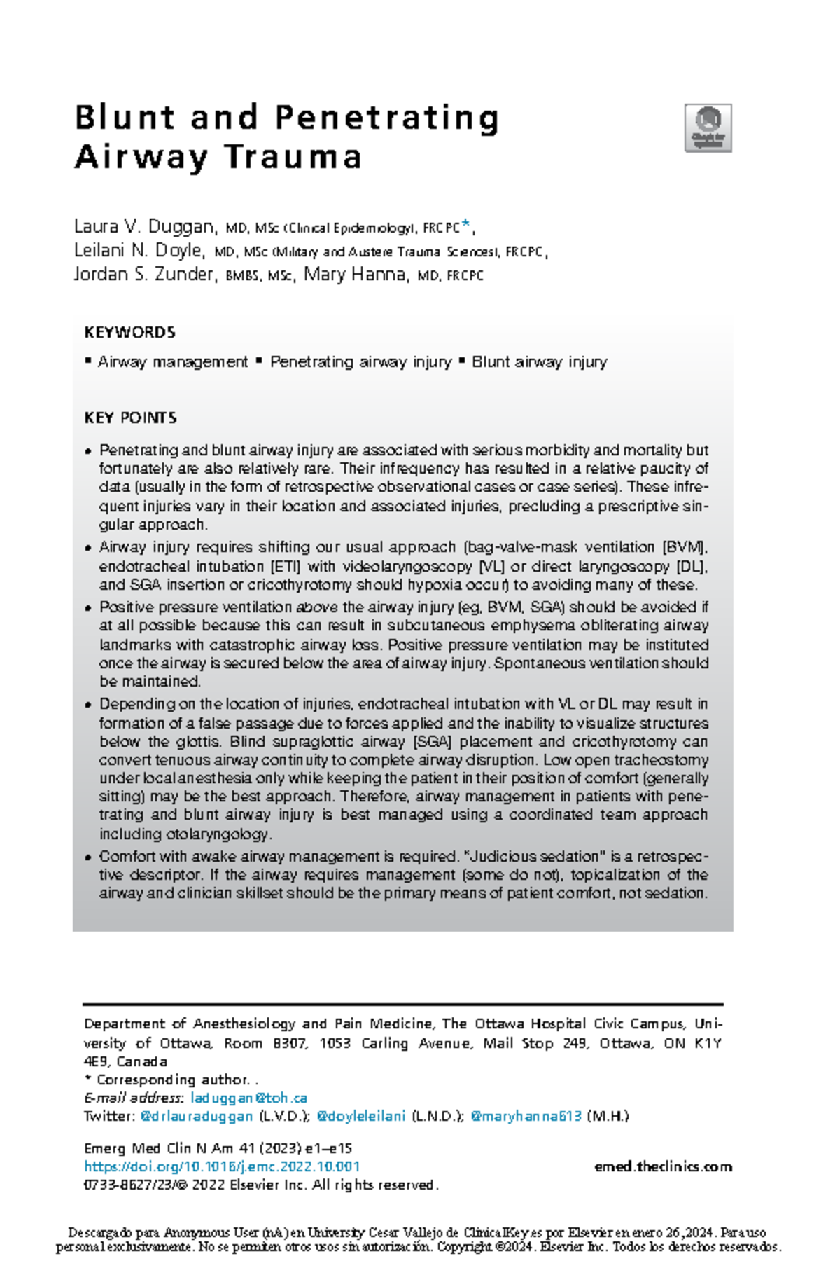 Airway Trauma Management: Blunt and Penetrating Injuries (EMED 2023 ...