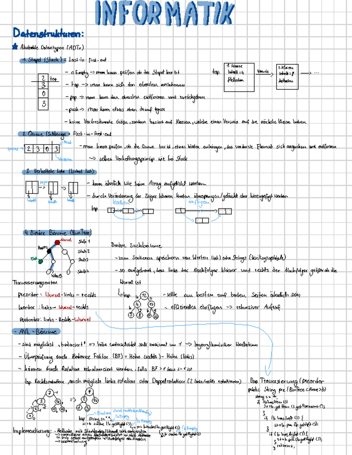 Informatik Datenstrukturen - Iii D I "Do Datenstrukturen : Abstrakte ...