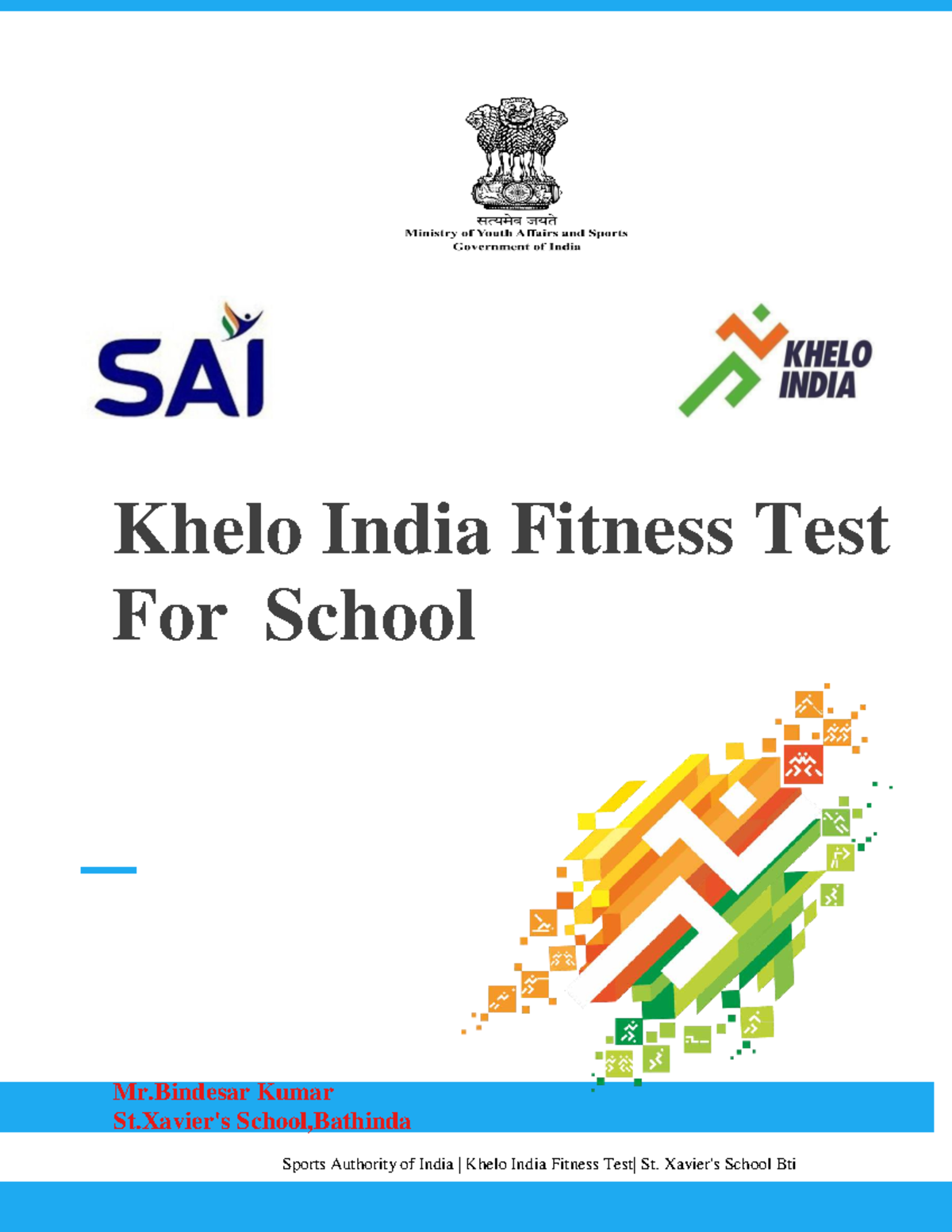 Khelo India Fitness Test Guidelines for Class 4-12 by Mr. Bindesar ...