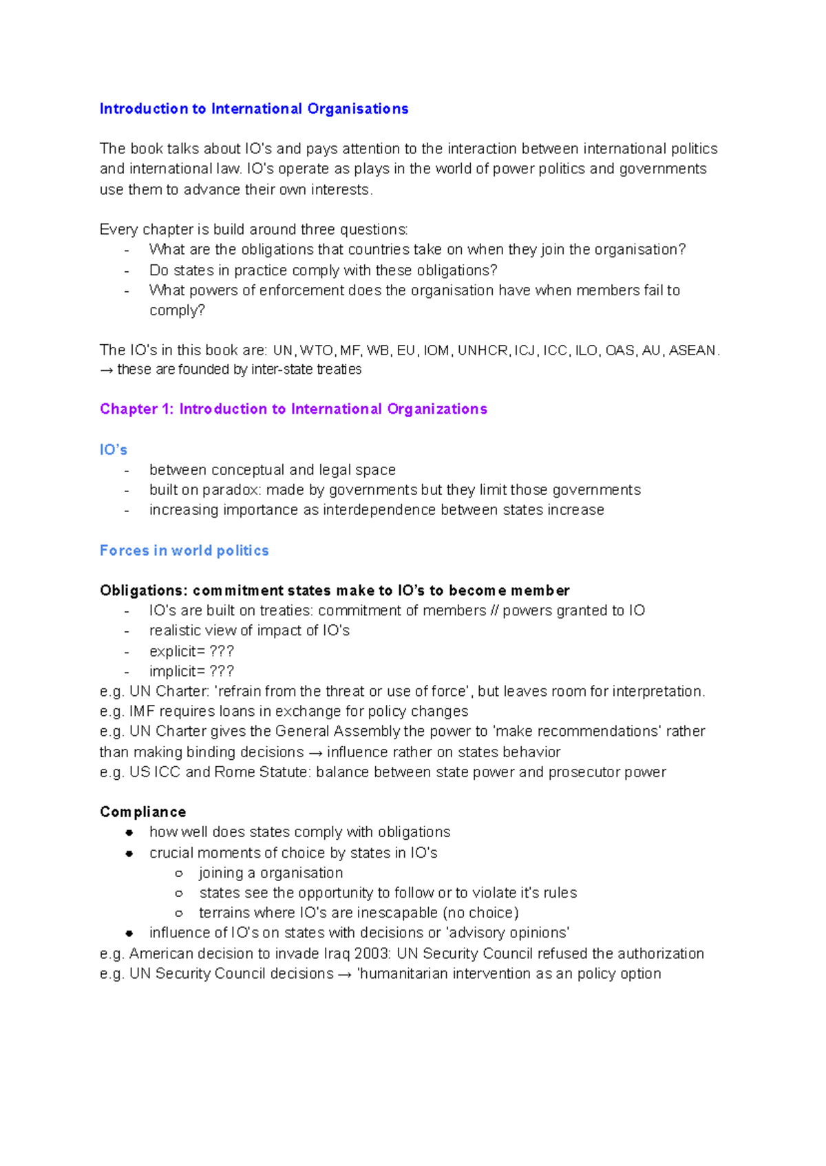 S1B1 - IIO Readings: Understanding International Organizations ...