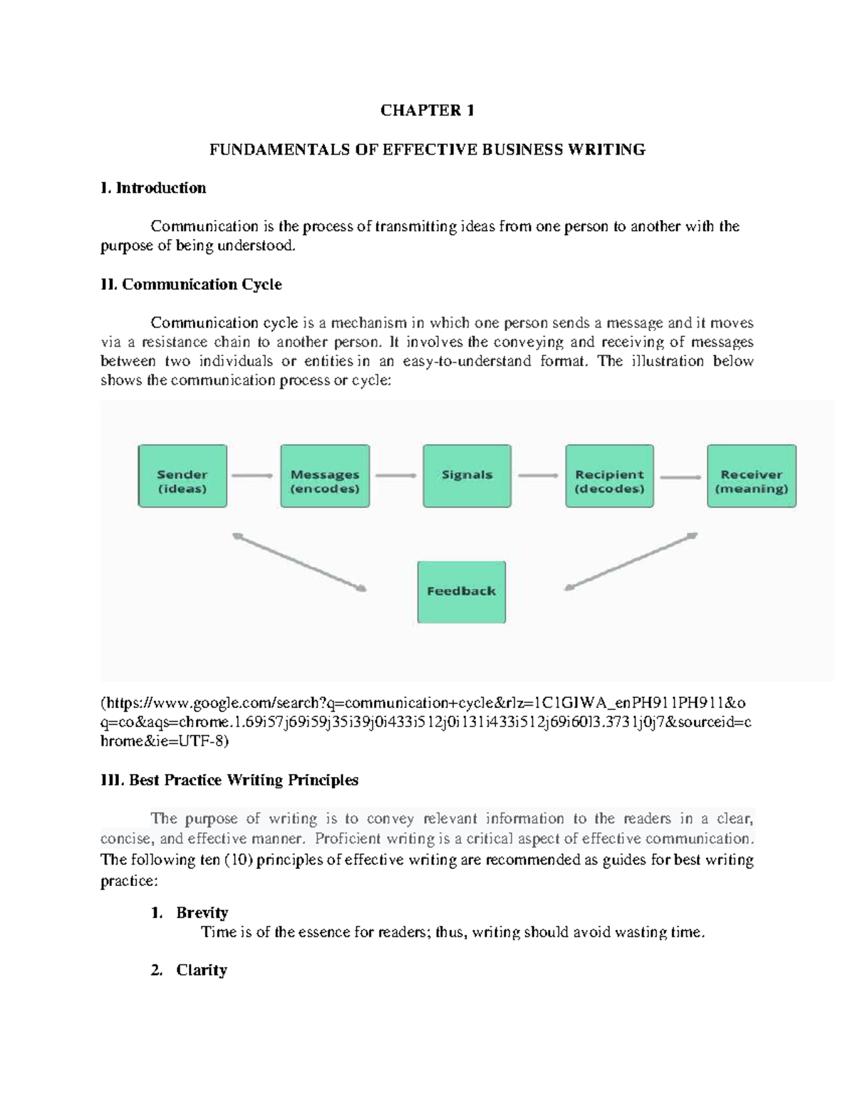 632021056 Business Report Writing: Chapter 1 - Effective Writing ...