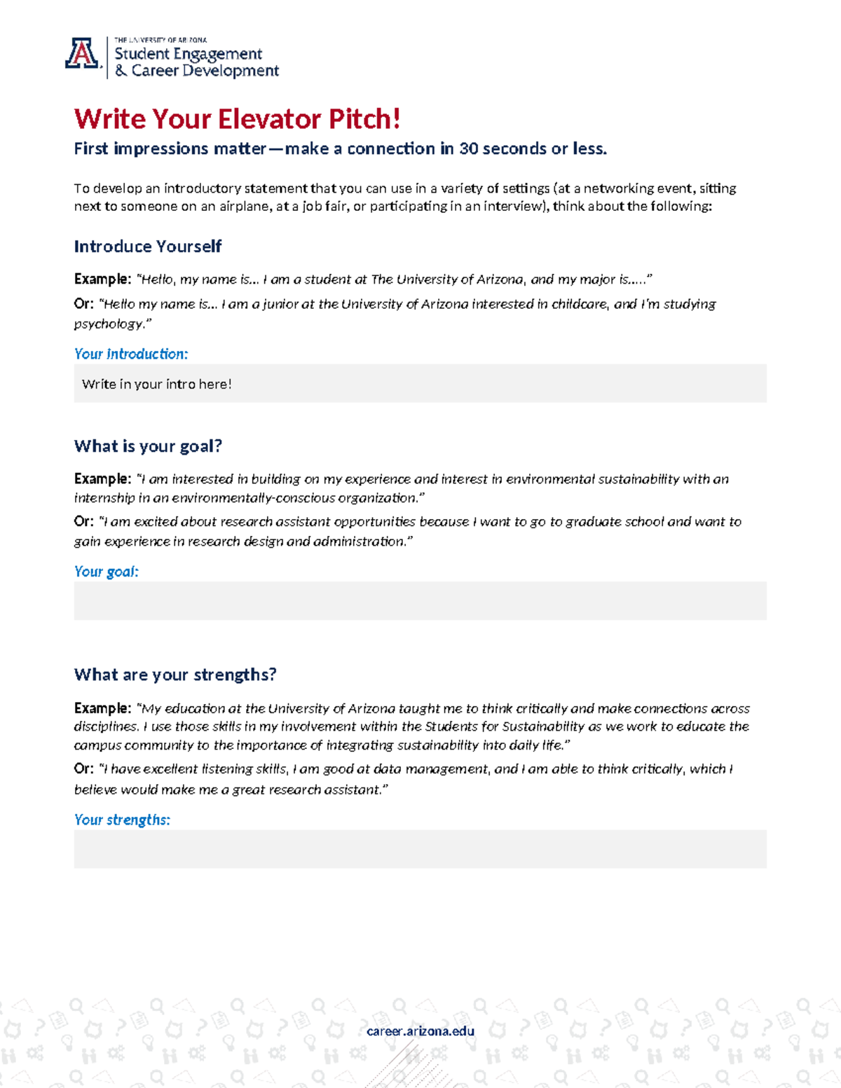 Elevator Pitch Guide: Crafting Your Intro in 30 Seconds or Less - Studocu