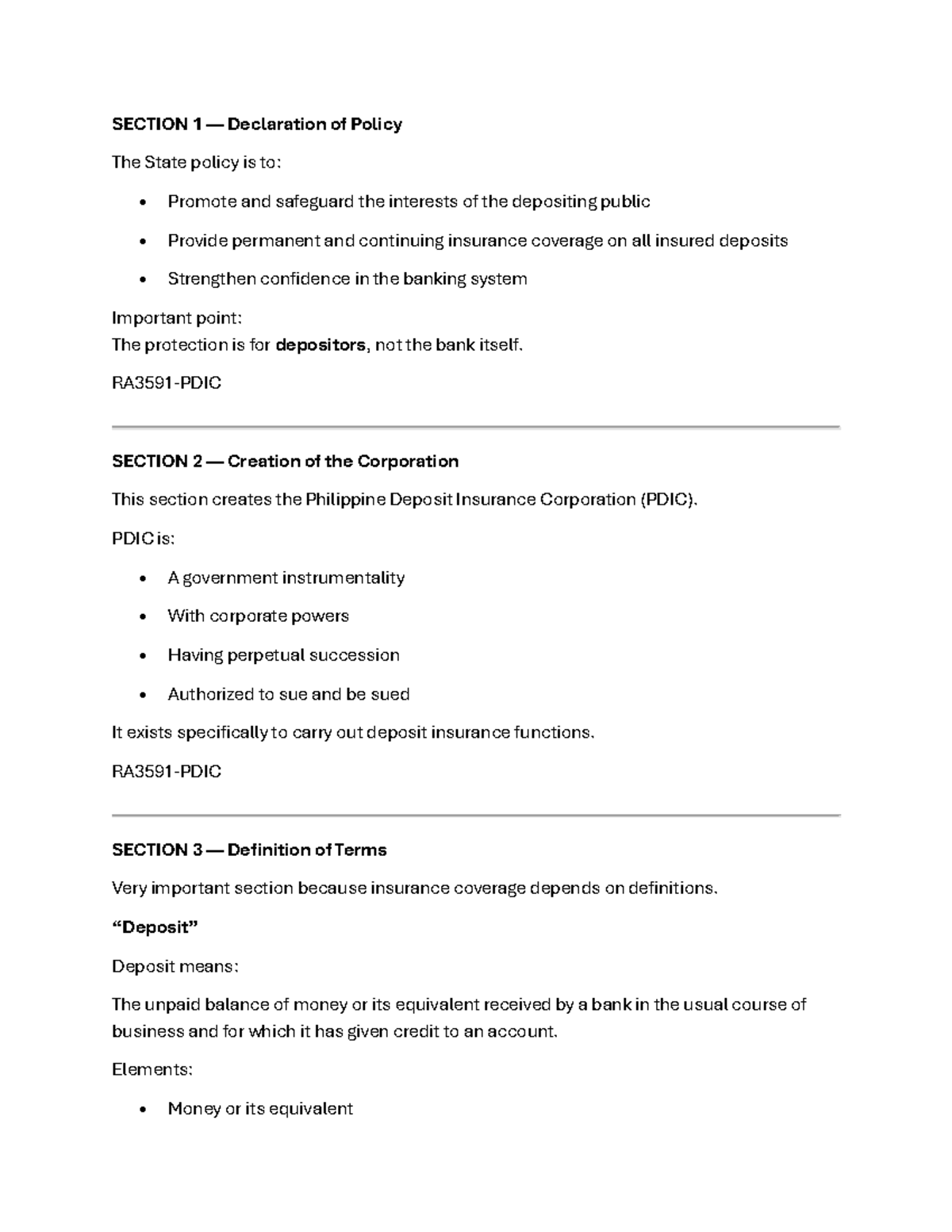 PDIC Notes: Understanding Deposit Insurance Coverage and Regulations ...