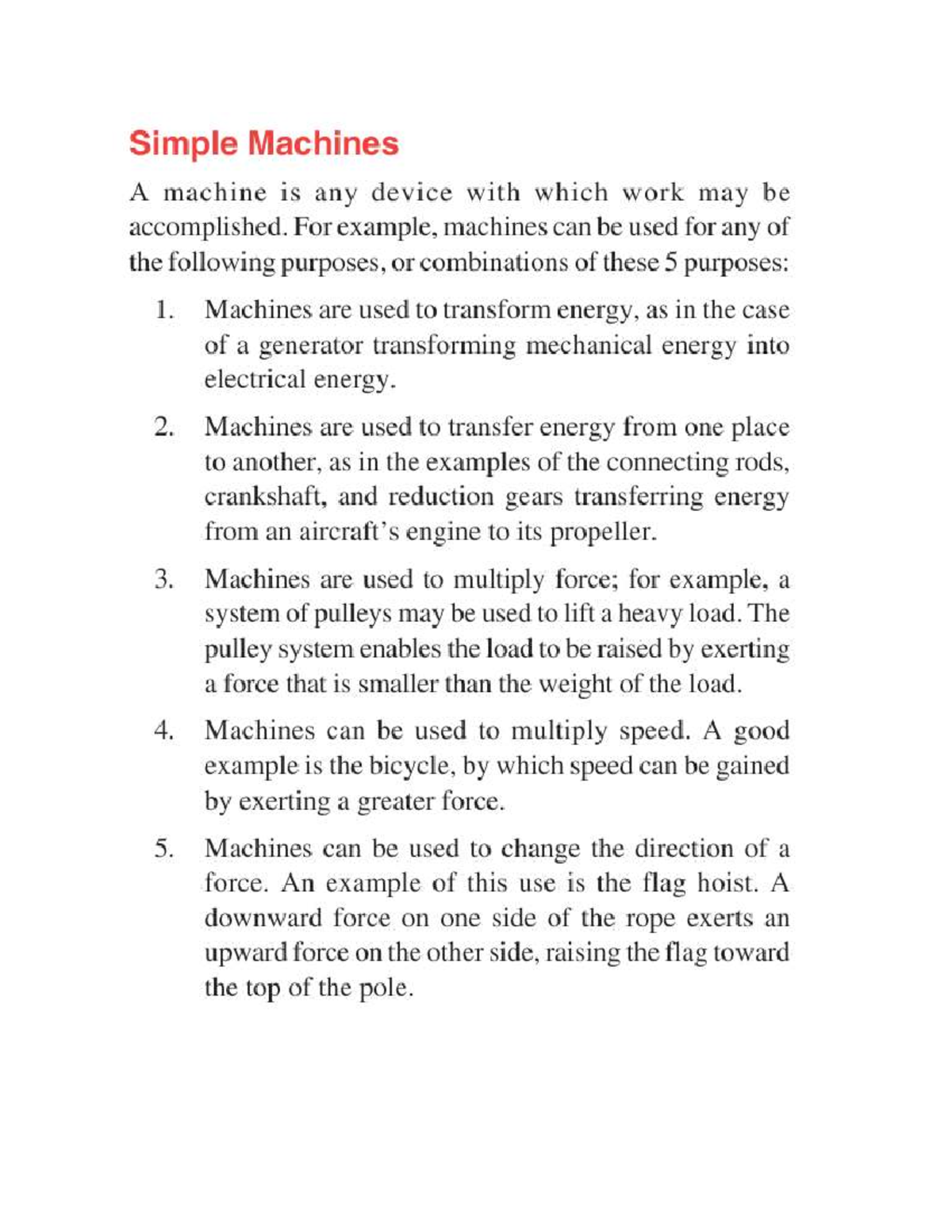 Midterm Study Notes: Simple Machines Overview and Mechanics - Studocu