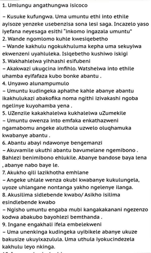 [Solved] UKUHLUKUMEZEKA EMPILWENI AKUKUGUNYAZI UKUTHI UKHIPHE ...